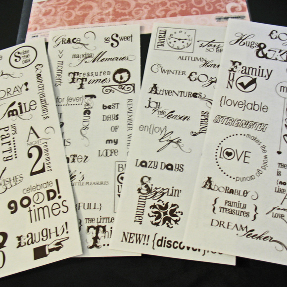 Creative Memories | Office | Gazebo Title Stickers New Four Sheets ...